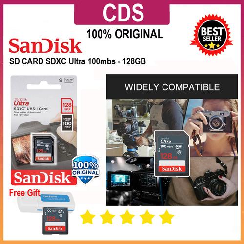 Jual Sandisk SD Ultra - Memory Card Kamera 128GB 100MBS - Canon Nikon ...