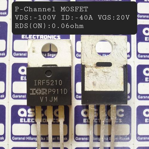 Jual Mosfet IRF5210 P-CHANNEL 40A 100V Original - Kab. Trenggalek - ASTEC Electronics | Tokopedia