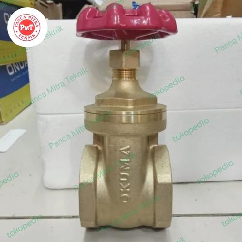 Jual Gate Valve Brass 1/2" inch Class 200 / Gate Valve Kuningan DN15 - Jakarta Barat - Panca ...