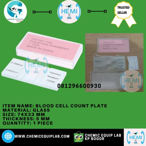 Jual ALAT LAB GLASS COUNTING CHAMBER HEMOCYTOMETER / BILIK HITUNG ...
