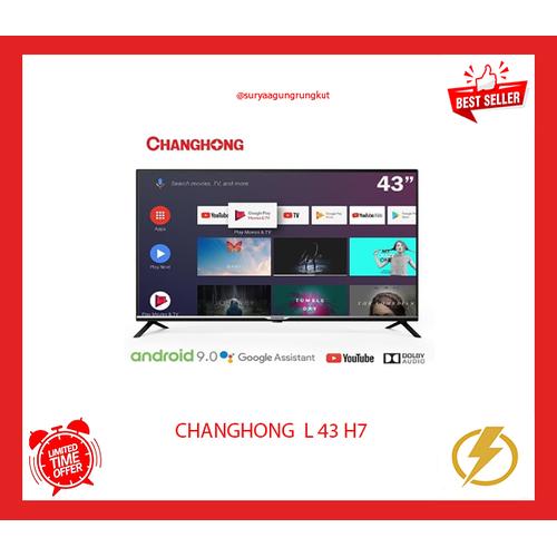 Jual LED TV CHANGHONG 43 INCH SMART ANDROID - L 43 H7 FREE ONGKIR SBY - Kota Surabaya - SURYA ...