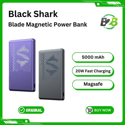 Jual Black Shark Blade Magnetic Power Bank 5000 mAh Magsafe Powerbank ...