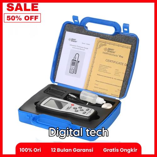 Jual ALAT UKUR KETEBALAN ULTRASONIC THICKNESS GAUGE SMART SENSOR AS840 ...