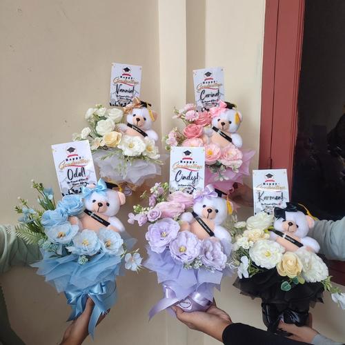 Promo Buket Bunga Boneka Bloom Box Bunga Kaisha Ms - Custom Warna ...