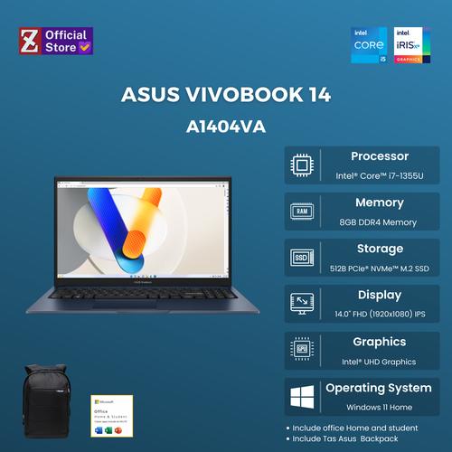 Promo Asus VivoBook 14 A1404VA Intel Core i7-1355U 8GB/512GB 14'' fhd ...