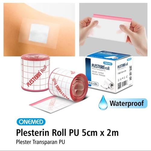 Jual Plesterin PU Roll plester luka anti air UKURAN 5cm x 2m box onemed ...