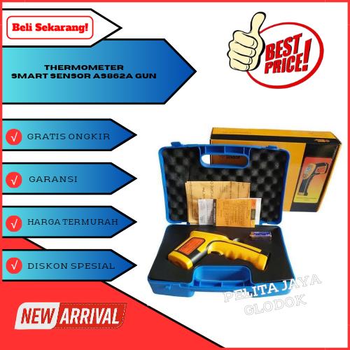 Jual Infrared Thermometer Sertifikat Kalibrasi Smart Sensor AS862A Gun ...