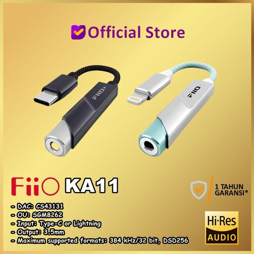 Jual FiiO KA11 USB Dongle Type-C Lightning DAC & Headphone Amp in ...