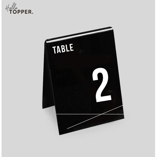 Jual Custom Nomor Meja Akrilik Kafe Acrylic Number Table Standing Meja ...