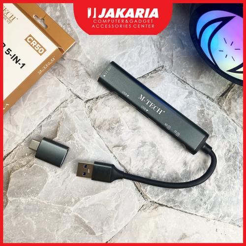 Jual M-Tech USB Hub Type C Card Reader Type C USB 3.0 Combo CR-50 CR50 - Kota Bandung - Jakaria ...