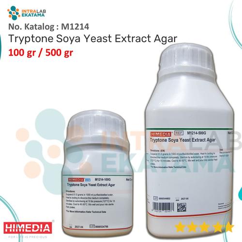 Jual Tryptone Soya Yeast Extract Agar, ( M1214 ), 100gr/500gr, Himedia ...