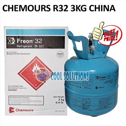 Jual Chemours Freon R32 3Kg Freon 32 China Asli Promo - Jakarta Barat ...