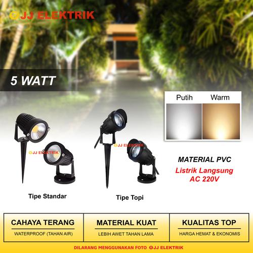Jual Lampu Taman LED Outdoor 5W Waterproof Sorot Spotlight 5 Watt IP66 ...