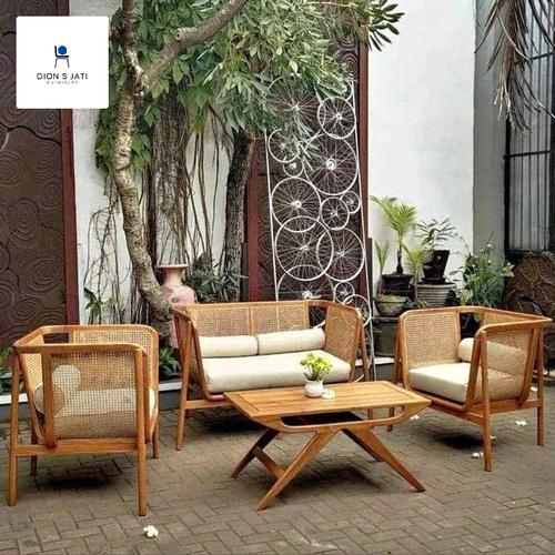 Jual sofa teras rotan kursi teras minimalis kayu jati - Kab. Jepara ...