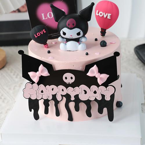 Promo Cake Topper Akrilik HappyDay Hitam / Topper Kue Akrilik Tanduk ...