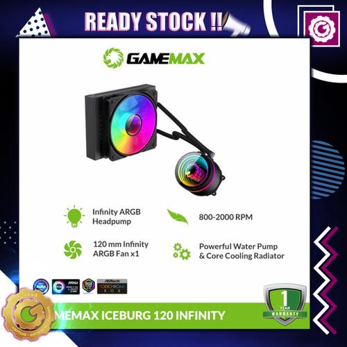Jual Gamemax ICEBURG 120 Infinity CPU AIO Water Cooling - Kota Manado ...