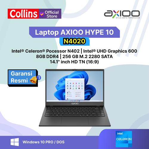 Promo Laptop AXIOO HYPE 10 Intel N4020 DDR4 8GB SSD 256GB 14" Intel UHD ...