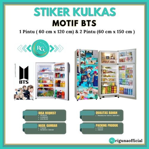 Jual Stiker Kulkas 1 Pintu dan 2 Pintu Motif BTS - BTS 01, 1 PINTU ...