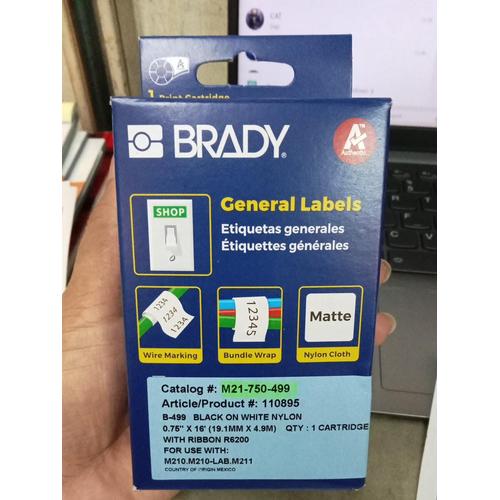 Jual Cartridge Label Brady Nylon M21-750-499 White - Jakarta Barat ...