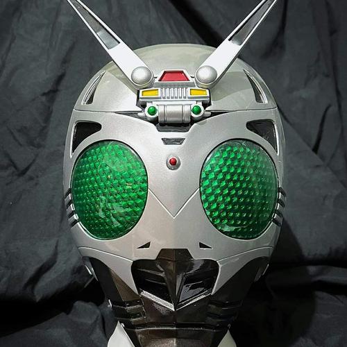 Jual helm half face SNI custom cosplay Kamen rider shadow moon ukuran ...