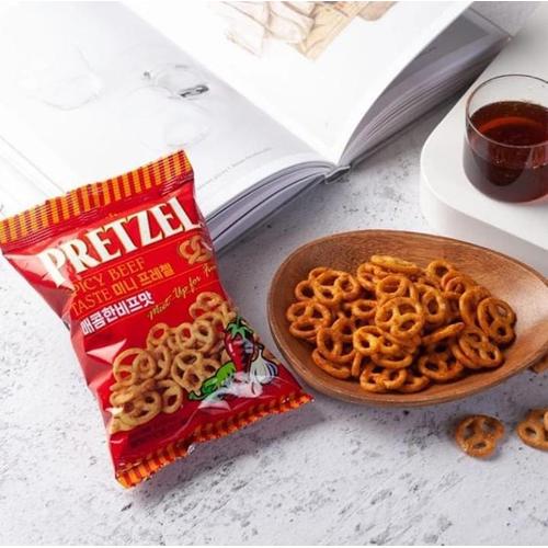 Jual Samjin Pretzel Spicy Beef Taste / biskuit korea / cemilan impor ...