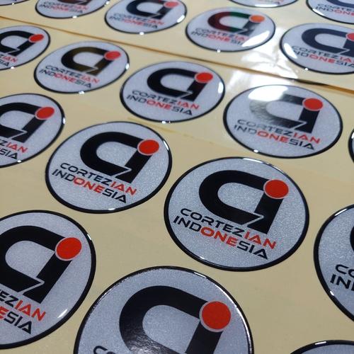 Promo Custom Sticker Timbul Resin, Cutting dan Printing Custom Stiker ...