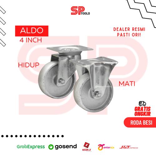 Jual RODA BESI HEAVY DUTY 4" 4 INCH HIDUP / MATI ALDO - Hidup - Kota ...
