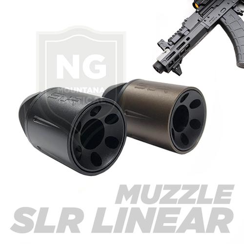 Jual Muzzle SLR Linear Comp Flash Hider AEG GBB WGB 14mm CCW - Black ...