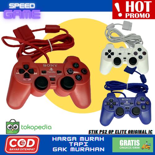 Jual Stick Stik PS 2 Ps2 OP Original ori pabrik Elite Warna - Merah ...