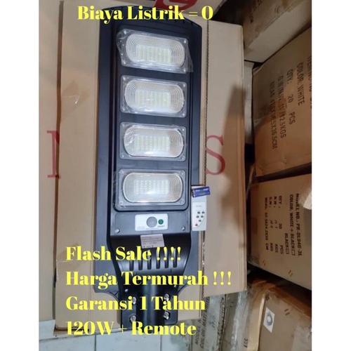 Jual Lampu Jalan Solar Cell 120W 120 Watt Lampu Jalan All In One 120 ...