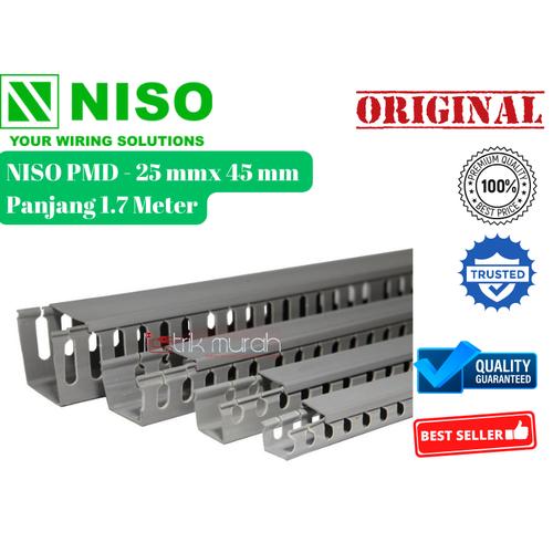 Jual Niso PMD Kabel Duct 25x45 25 x 45 mm Lubang Abu 1.7 Meter 1.7M ...