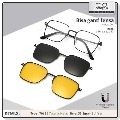 Promo Kacamata Sunglasses Clip On 3in1 Polarized Night Vision Magnetic ...