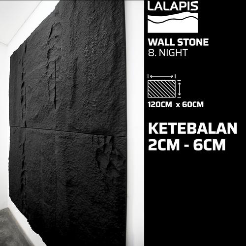 Jual LALAPIS - PANEL BATU 3D FOAM - WALL STONE TEBAL 2-6 CM - IVORY ...