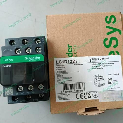 Jual Kontaktor LC1 D12 B7 24V Schneider Contactor LC1 D12 24V - Kota ...