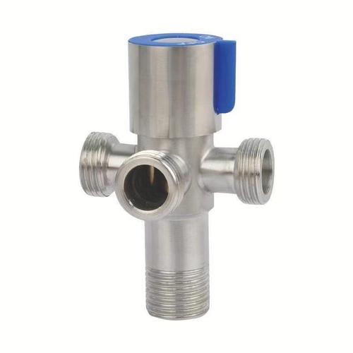 Jual Stop kran cabang 3 BR stainless-valve 3 lubang murah shower kloset ...