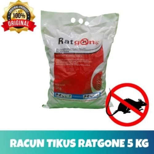Jual Racun tikus RATGONE 0,005BB Kemasan 5kg super ampuh mati kering ...