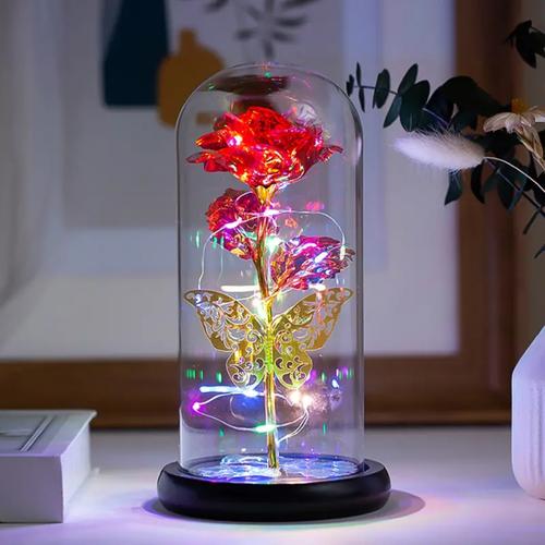 Promo Lampu Led Mawar Kado Valentine Bunga Mawar Box Artificial Lampu ...