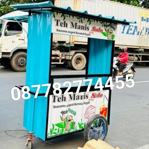 Jual gerobak es teh manis solo/ gerobak es teh manis viral/ gerobak ...