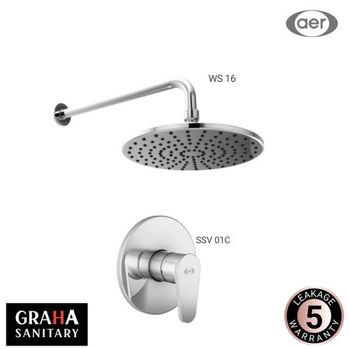 Jual AER Bundling Wall Shower WS 16 + SSV 01C - Kota Surabaya - Graha Sanitary | Tokopedia