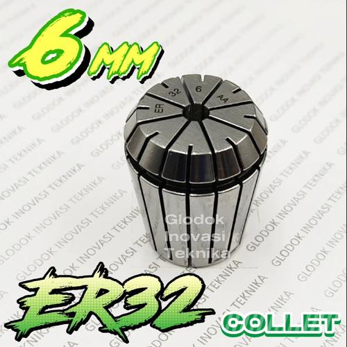 Jual Collet Colet Chuck ER32 ER 32 CNC Router Milling Arbor Mata 6mm 6 ...