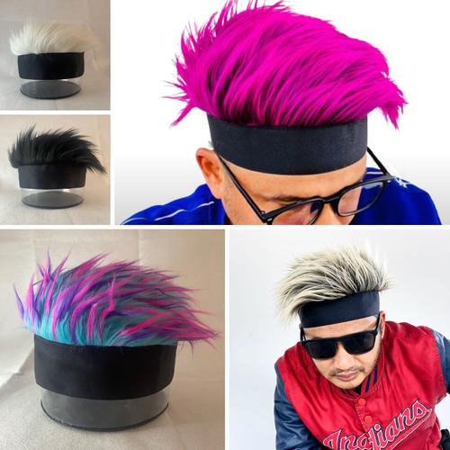 Promo Topi Rambut Cosplay Pria Viral - Biru Tua - Kab. Bandung ...