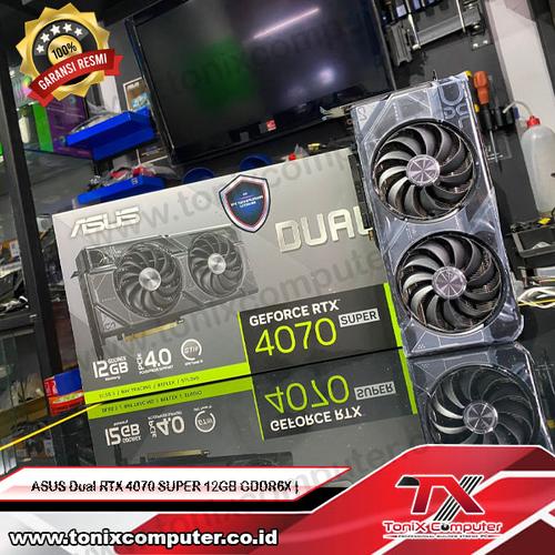Promo ASUS Dual RTX 4070 SUPER 12GB GDDR6X | VGA Gaming RTX 4070 Super - OC Cicil 0% 3x ...