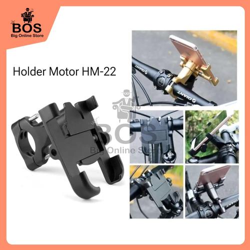 Jual Holder HP Motor Stang HM-22 Bahan Besi Full Metal Aluminum HM22 HM-C1 - Jakarta Barat - Big ...