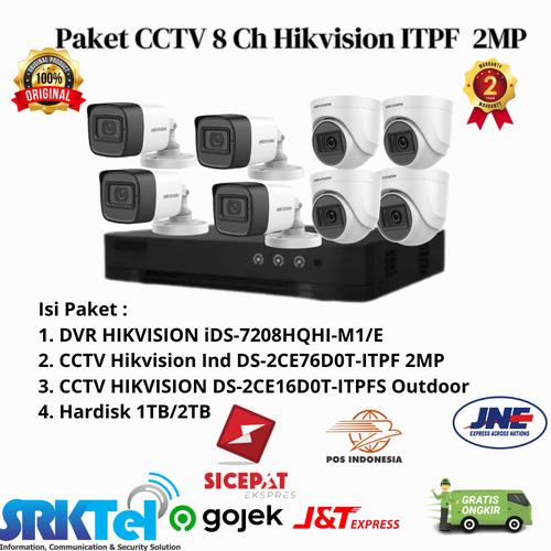 Jual Paket CCTV Hikv 8 Kamera 2MP ITPF + Hardisk Murah & Bergaransi ...