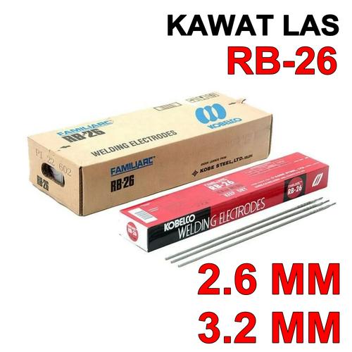 Promo Kawat Las RB26 2.6mm 3.2mm KOBELCO 5KG Elektroda RB 26 Welding ...