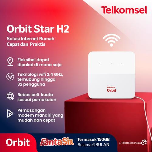 Promo Telkomsel Orbit Star H2 Modem WiFi 4G High Speed Bonus Data Cicil ...