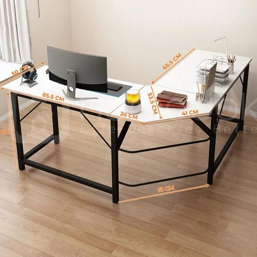 Jual Meja Kerja Leter L / Meja Komputer Kantor / Meja Belajar / Meja ...
