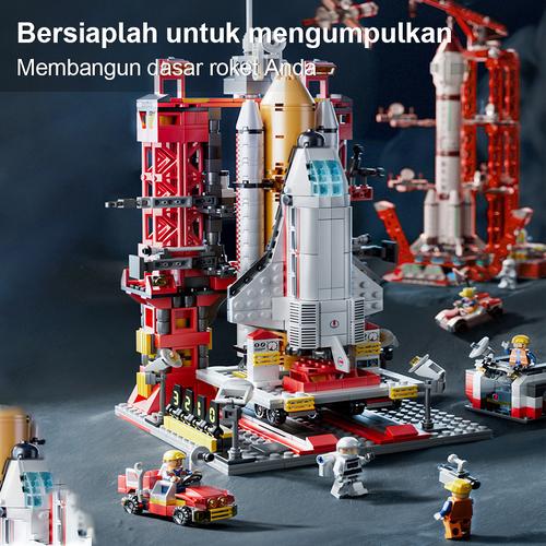 Promo Nano Block Brick Rocket Kotak Pesawat Ulang-alik Peluncuran Roket ...