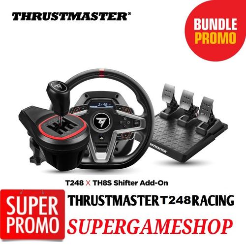 Promo Thrustmaster T248 TH8S Racing Wheel and Shifter Bundle Stir PS5 ...