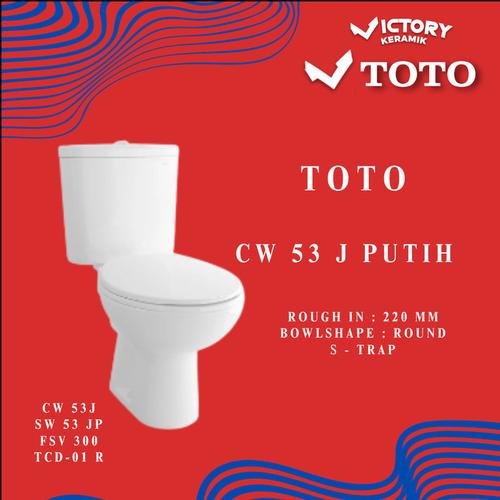 Jual KLOSET DUDUK TOTO/KLOSET CW 53J/KLOSET DUDUK MURAH - BODY ONLY ...